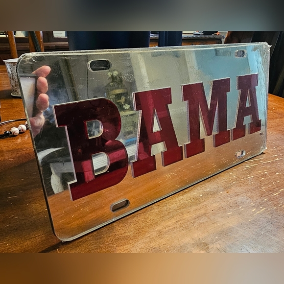 Craftique | Other | Craftique Mirrored Laser Cut Bama License Plate ...